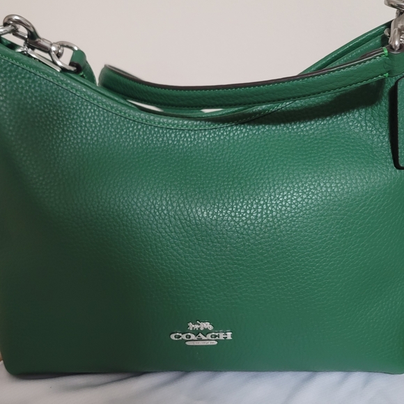 Coach | Bags | Coach Shamrock Leather Laurel Shoulder Bag | Poshmark